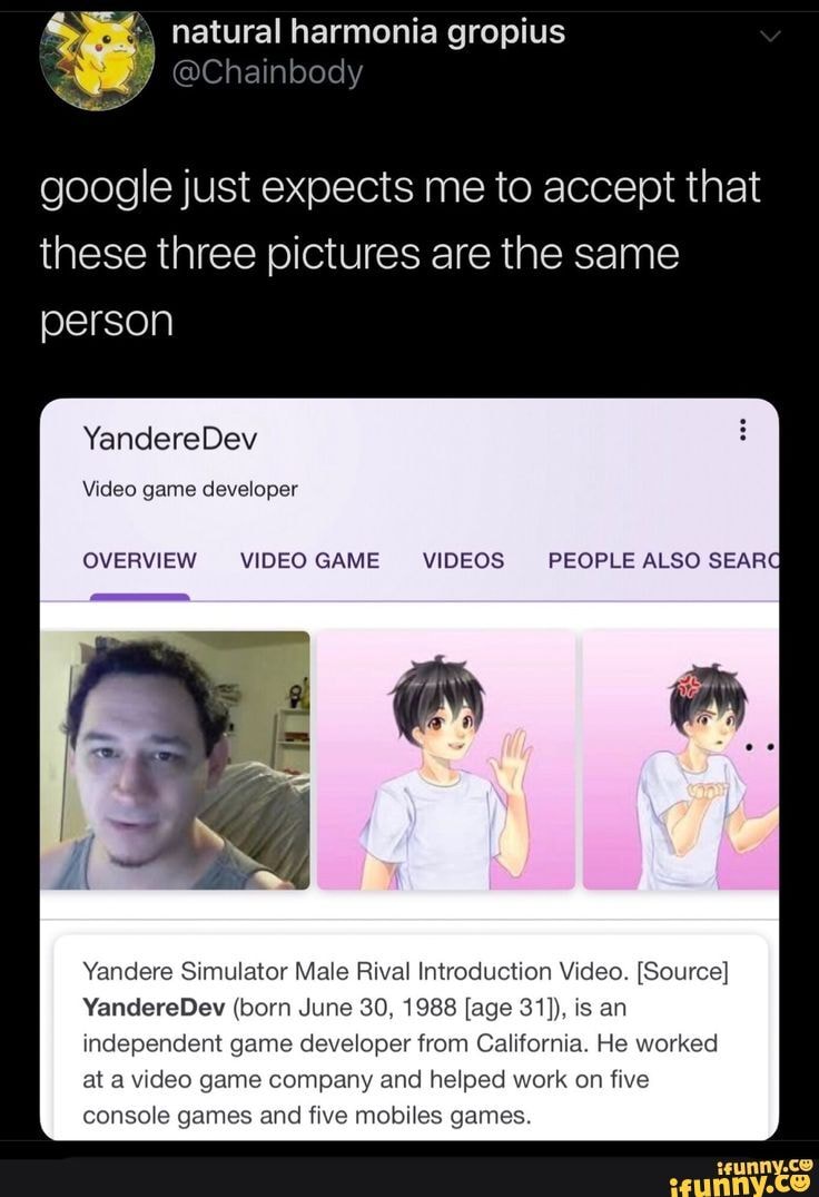Yanderedev memes. Best Collection of funny Yanderedev pictures on iFunny
