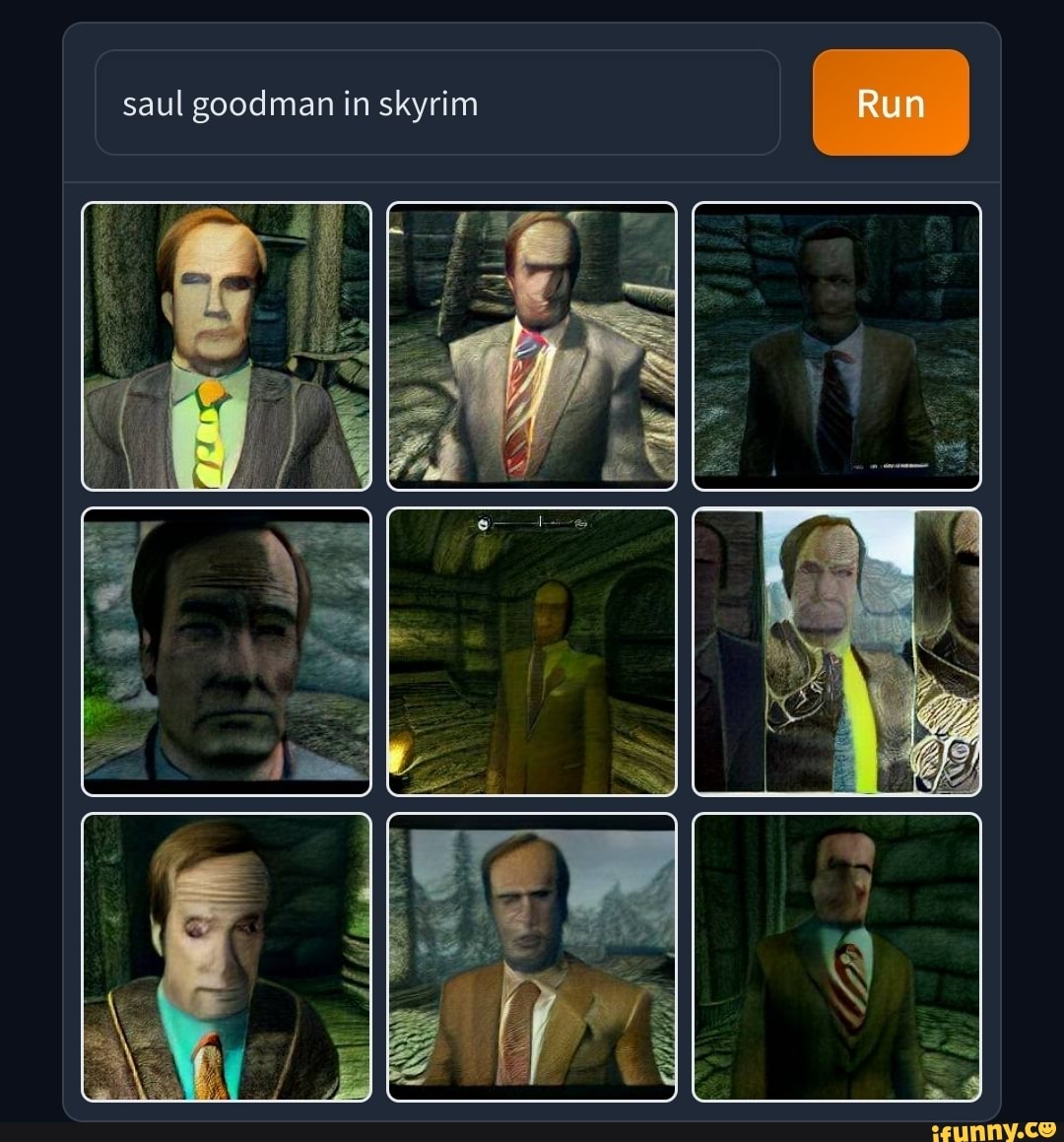 Run saul goodman in skyrim - iFunny