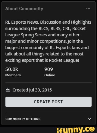About Community RL Esports News, Discussion and Highlights surrounding ...