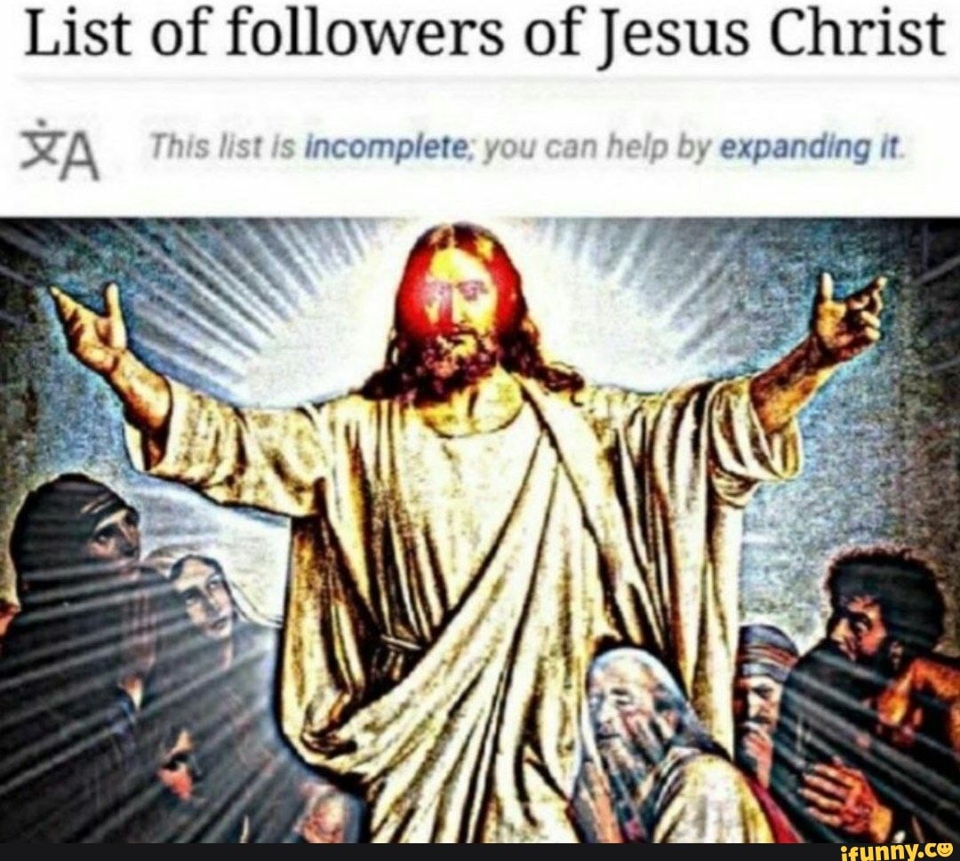 List of followers of Jesus Christ This list is incomplete; you can help ...