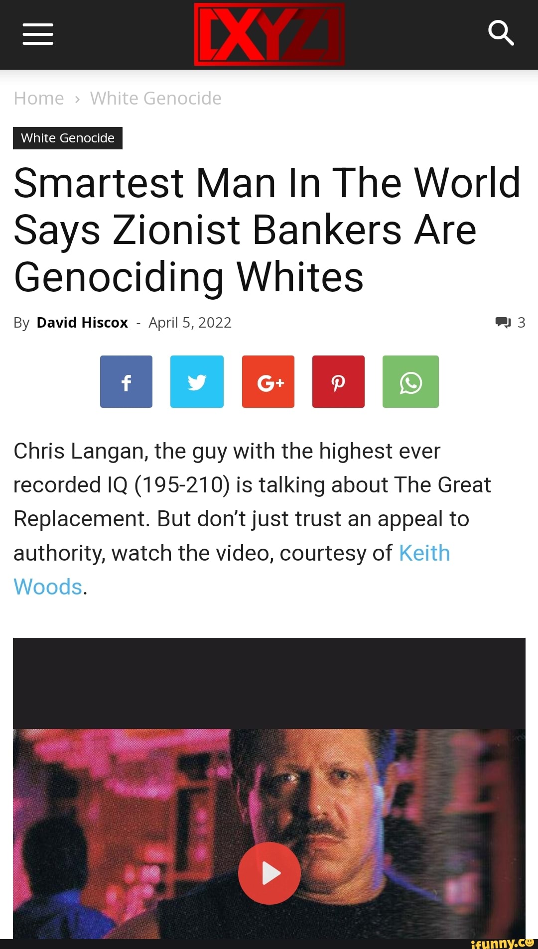 Home White Genocide White Genocide Smartest Man In The World Says ...