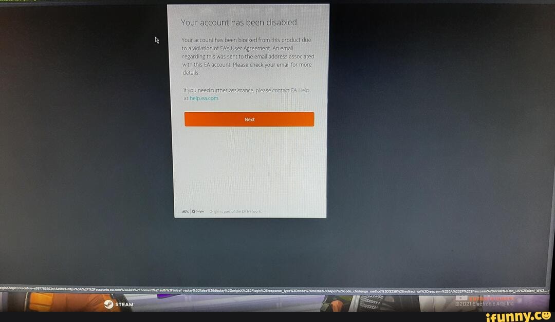 Your account has been disabled Your account has been blocked from this ...