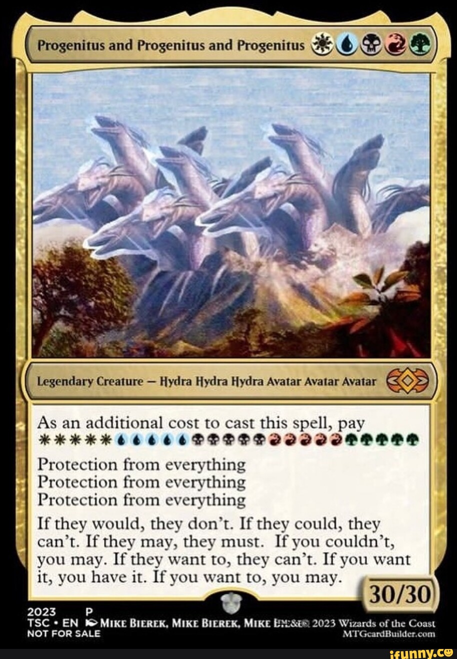 Progenitus and Progenitus and Progenitus Legendary Creature - Hydra ...