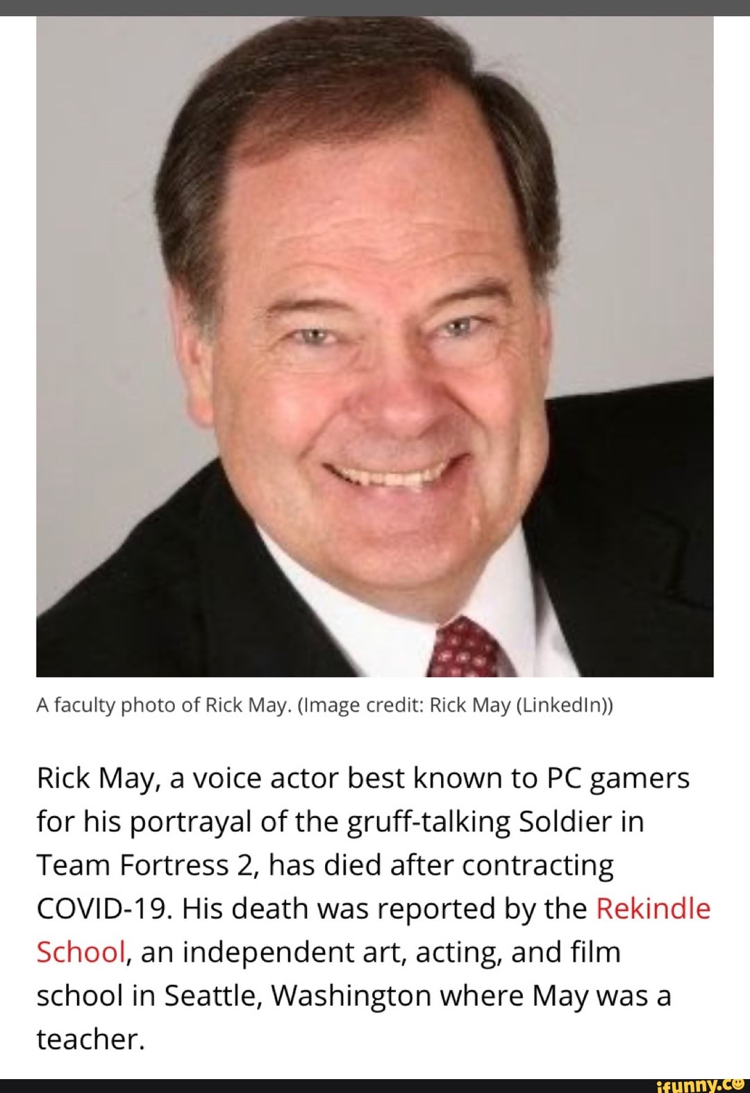 A faculty photo of Rick May. (Image credit: Rick May (LinkedIn)) Rick ...