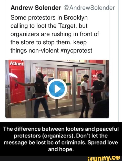 Andrew Solender @AndrewSolender Some protestors in Brooklyn calling to ...