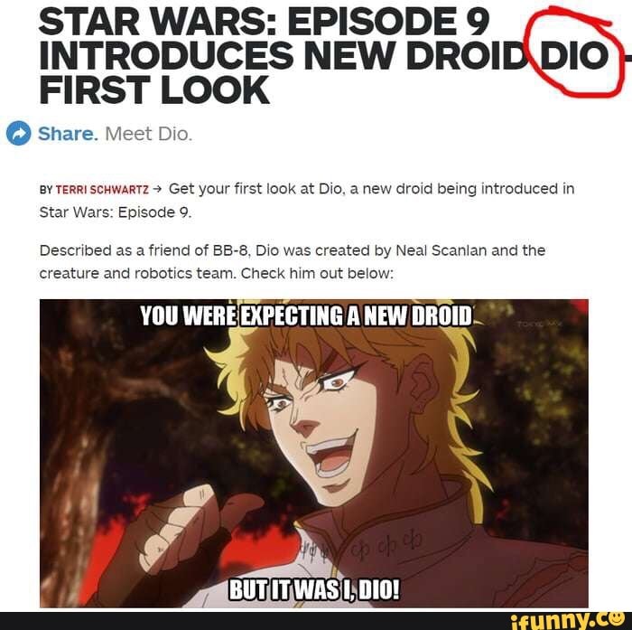STAR WARS: EPISODE 9 INTRODUCES NEW DROI. FIRST LOOK º Share. Meet D&O ...
