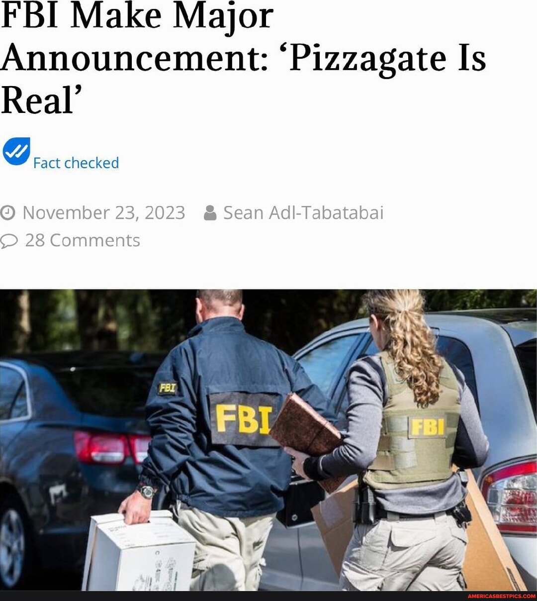 FBI Make Major Announcement: 'Pizzagate Is Real' g Fact checked ...