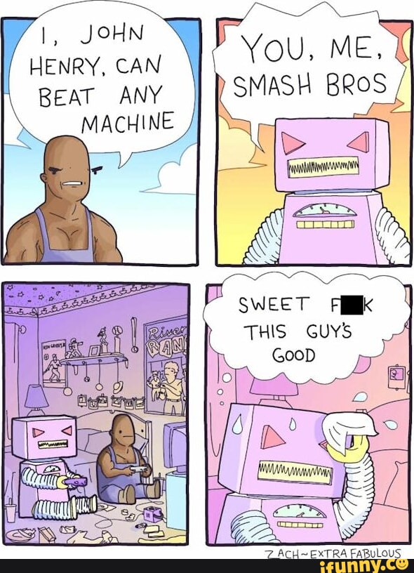 JOHN HENRY, CAN Beat ANY MACHINE , SWEET THIS GUYS FARULOUS. - iFunny