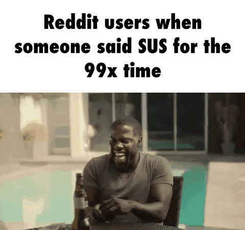 Reddit users when someone said SUS for the time - iFunny