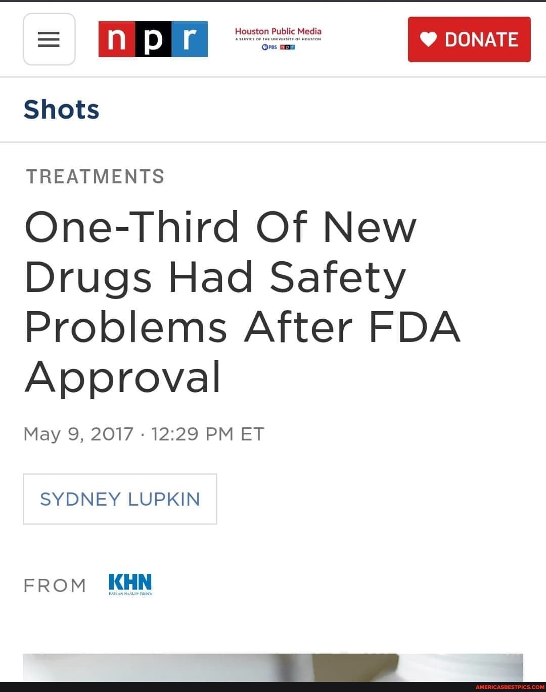 = oe Shots TREATMENTS One-Third Of New Drugs Had Safety Problems After ...