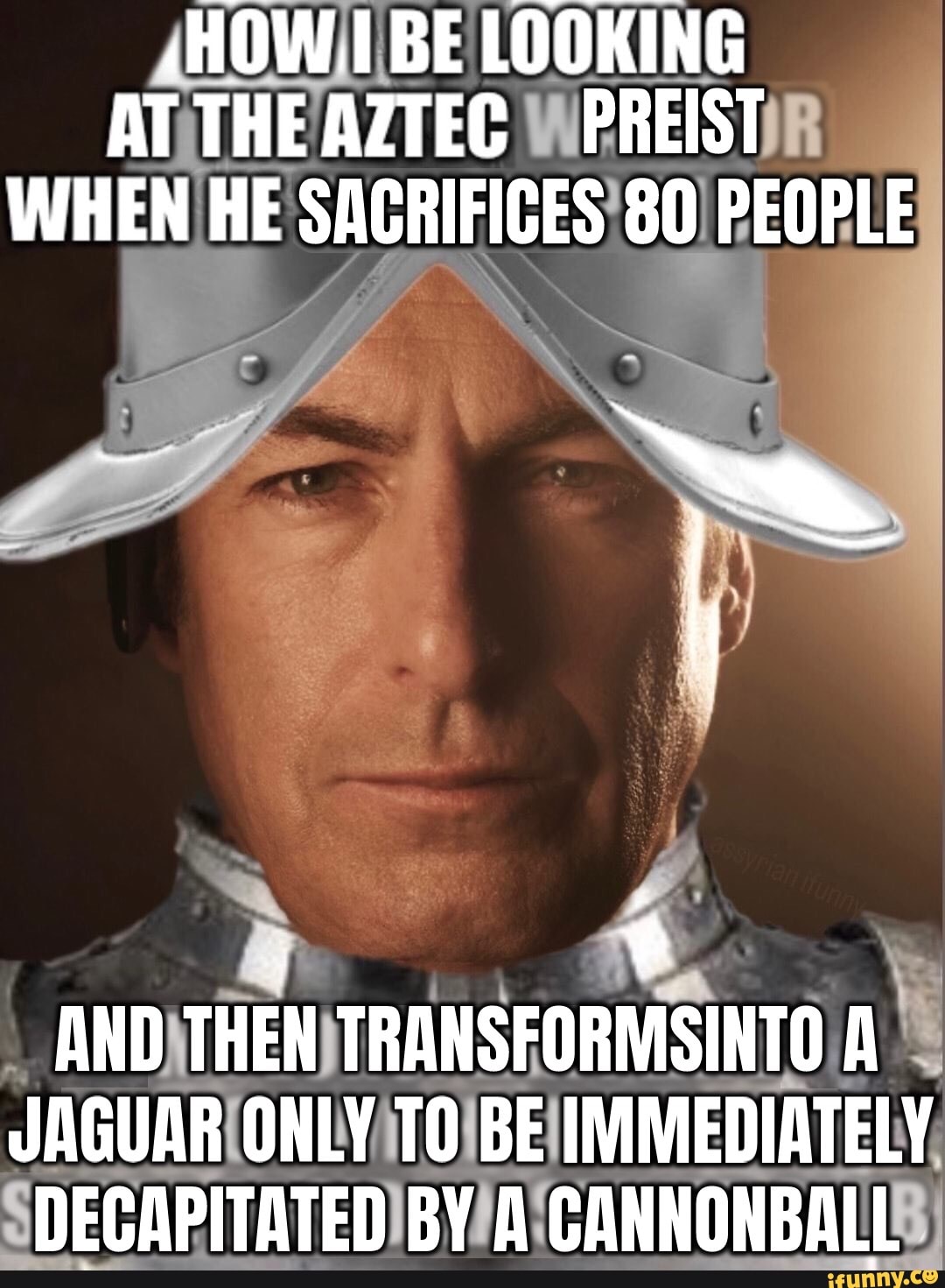 "HOW. BE LOOKING AT AZTEC PREIST WHEN HE SACRIFICES 80 PEOPLE AND THEN ...