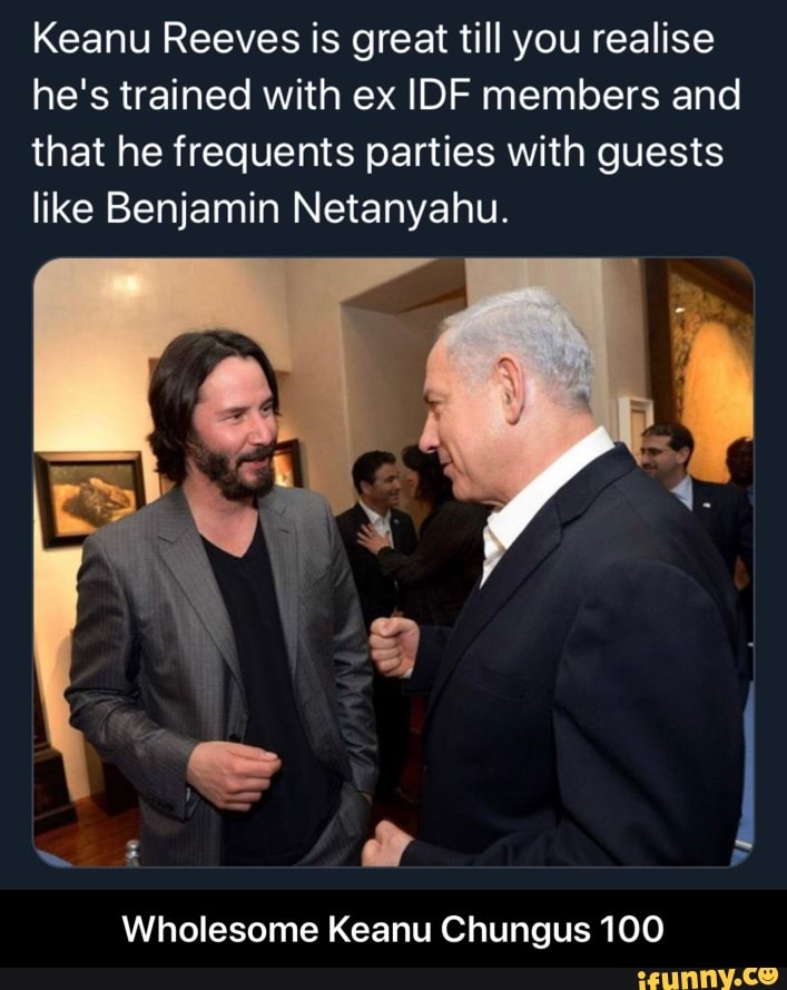 Keanu Reeves is great till you realise he's trained with ex IDF members ...