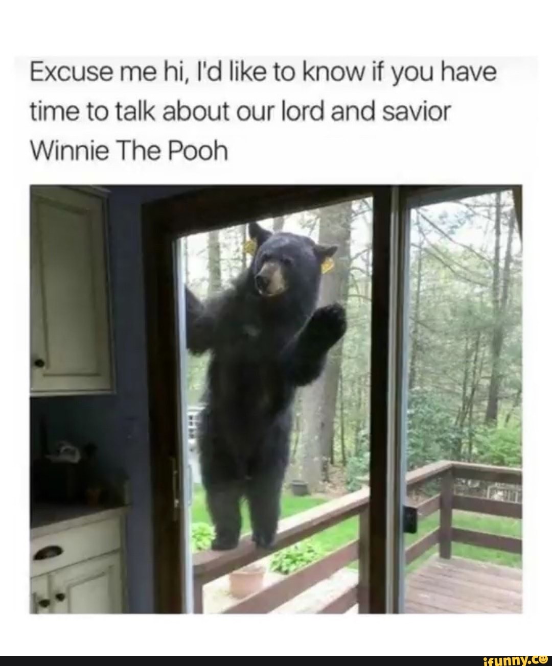 Excuse me hi, I'd like to know if you have time to talk about our lord ...