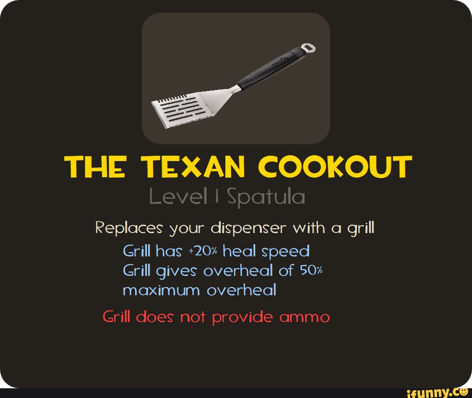 THE TEXAN COOKOUT Level Spatula Replaces your dispenser with a grill ...