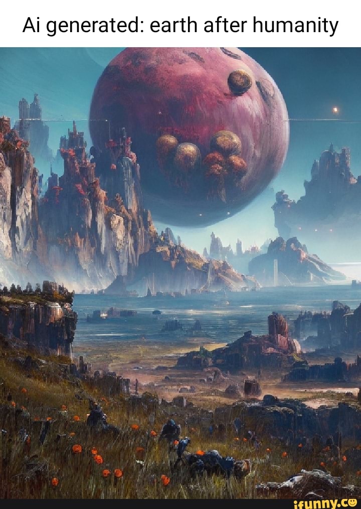Ai generated: earth after humanity - iFunny