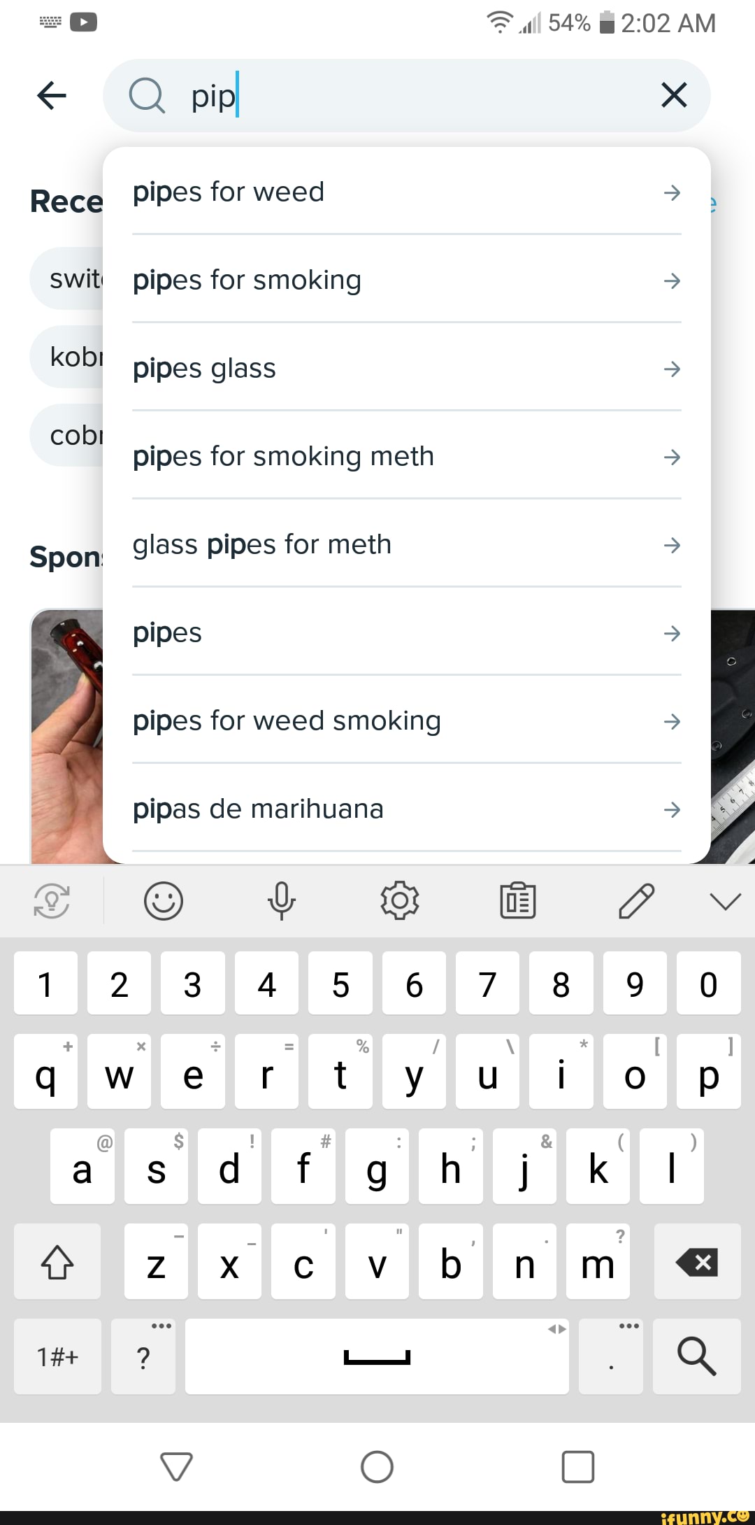 54% AM Q pip Rece Pipes for weed swit pipes for smoking kob! pipes ...