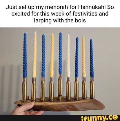 Just set up my menorah for Hannukah! So excited for this week of ...