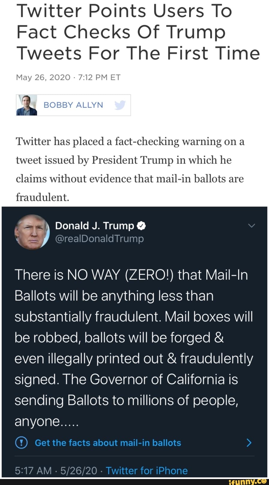 Twitter Points Users To Fact Checks Of Trump Tweets For The First Time ...