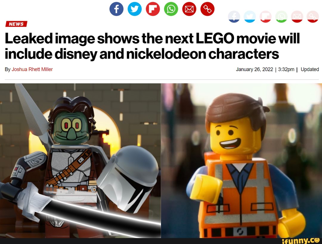 0990080 Leaked image shows the next LEGO movie will include disney and ...