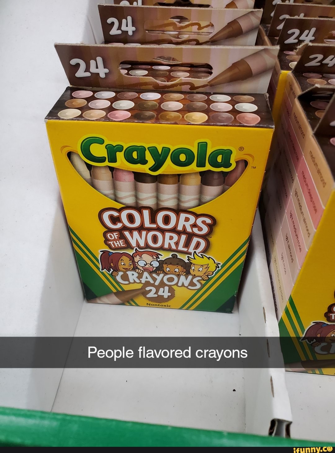 People flavored crayons - iFunny
