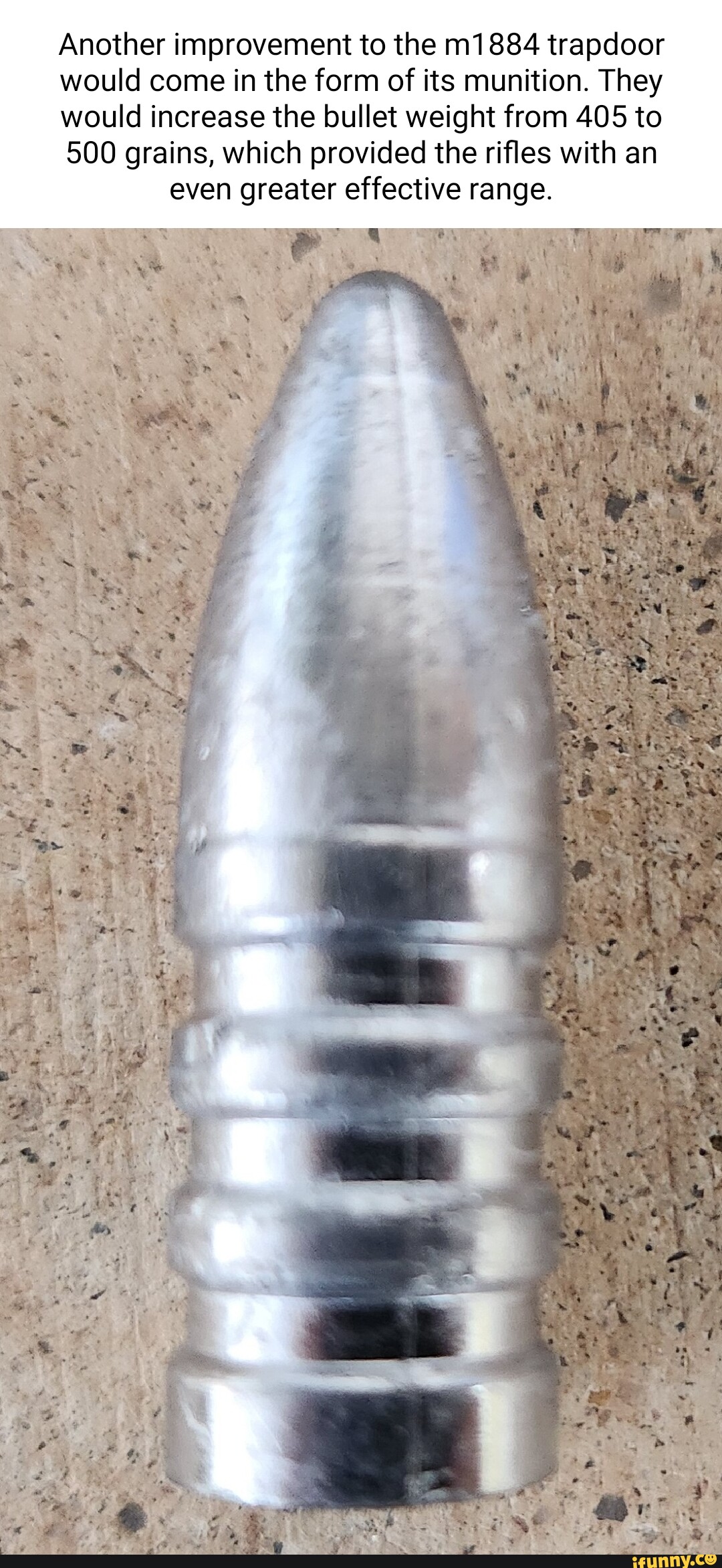 Another improvement to the m1884 trapdoor would come in the form of its ...