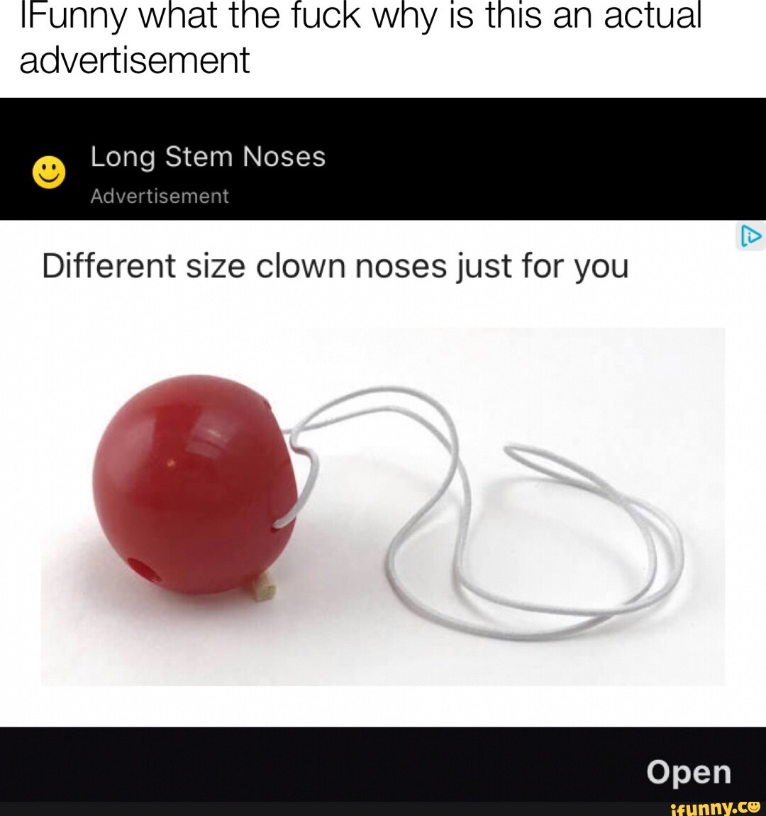 Unny what the tuck why IS this an actual advertisement Long Stem Noses ...