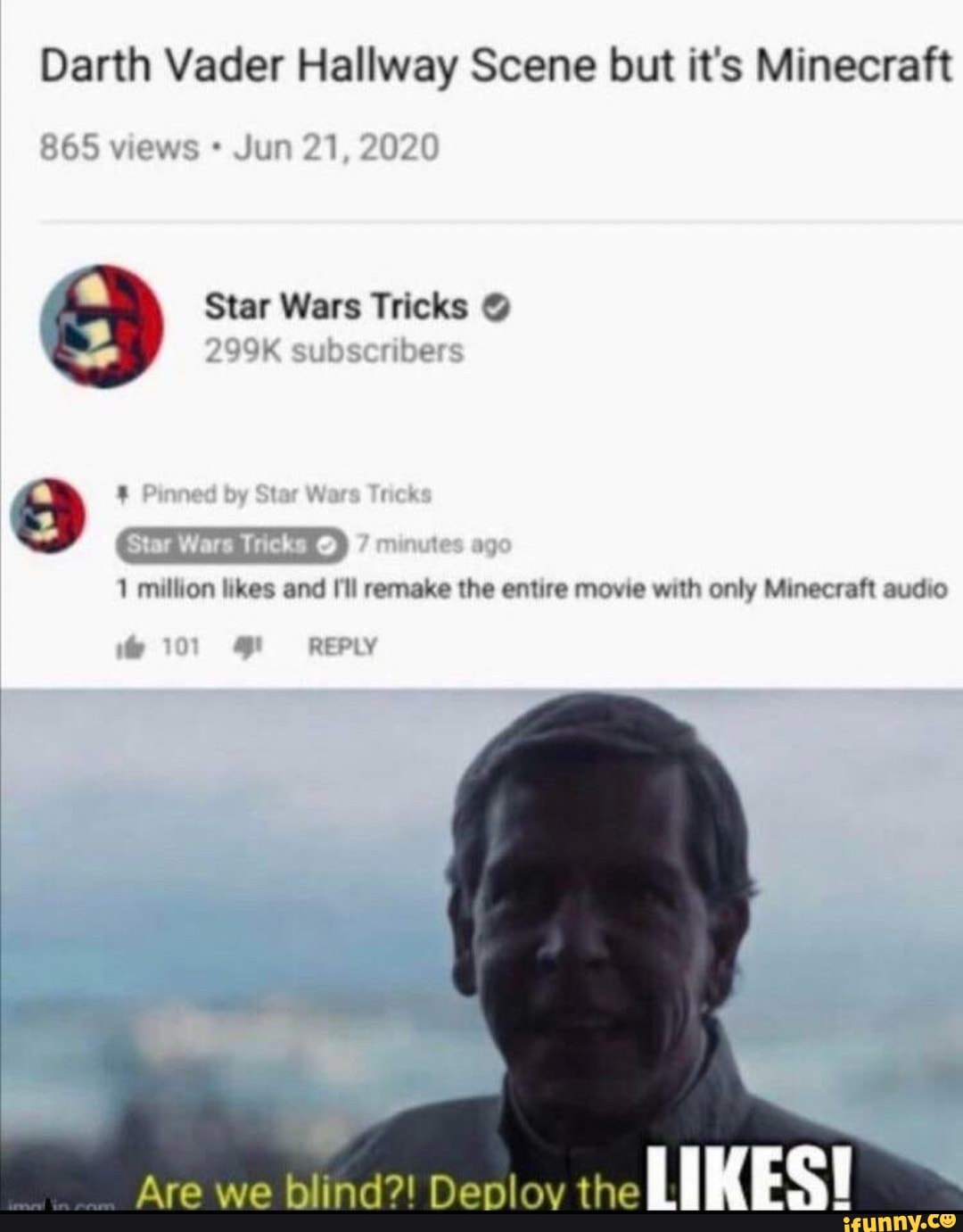 Darth Vader Hallway Scene but it's Minecraft 265 views 9 Star Wars ...