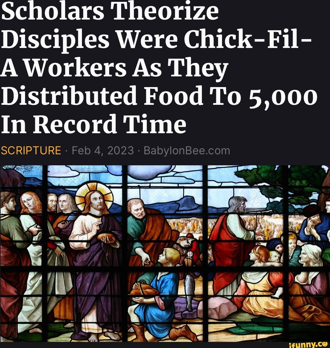 Scholars Theorize Disciples Were Chick-Fil- A Workers As They ...