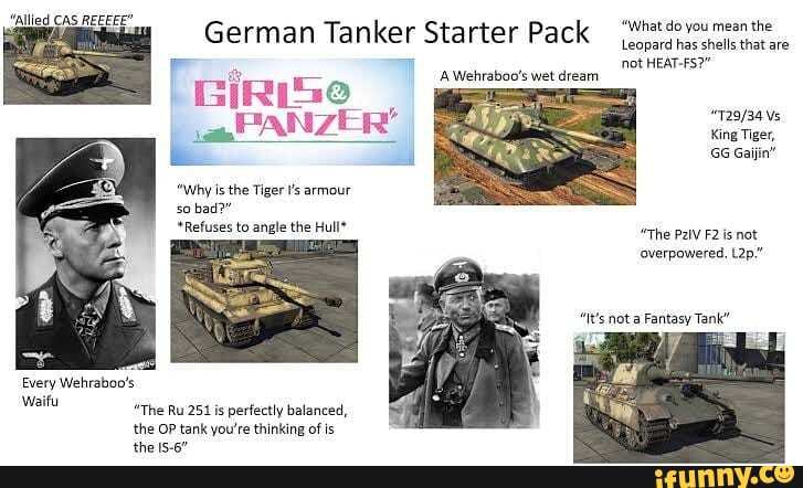 "allied CAS REEEEE" German Tanker Starter Pack [Whstdovou Leopard has ...