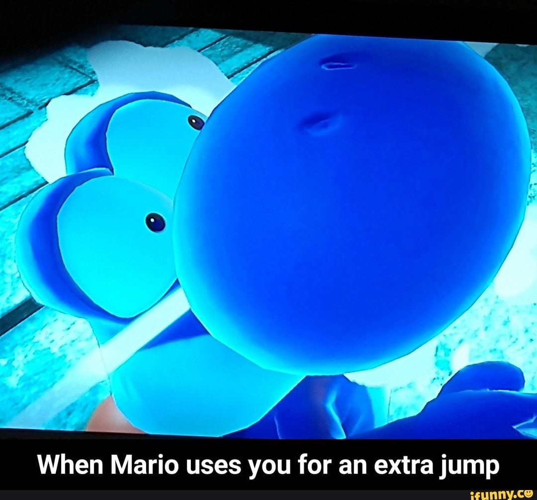 When Mario uses you for an extra jump - When Mario uses you for an ...