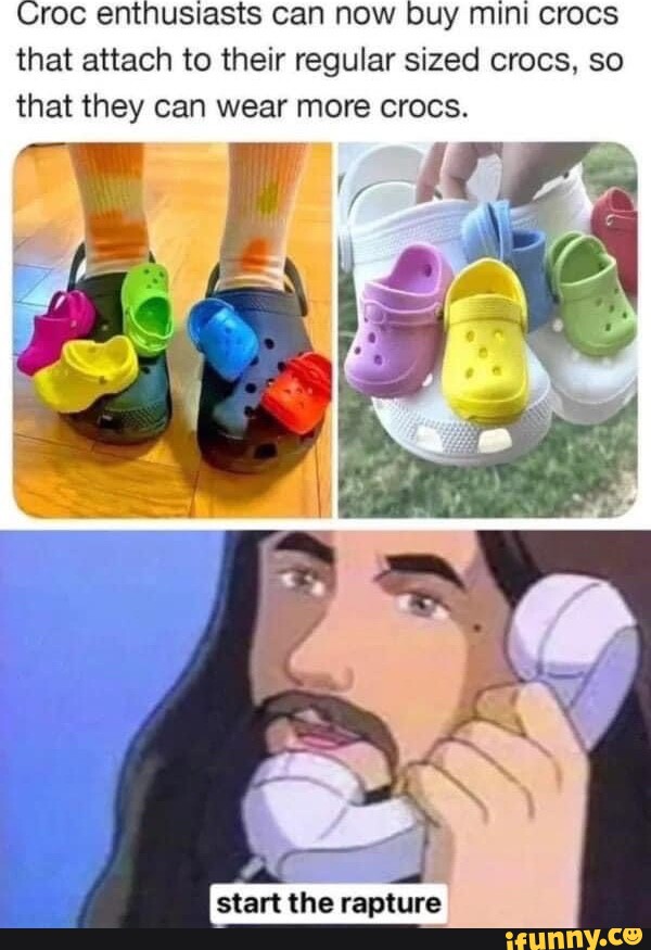 Croc enthusiasts Can now Duy mini crocs that attach to their regular ...