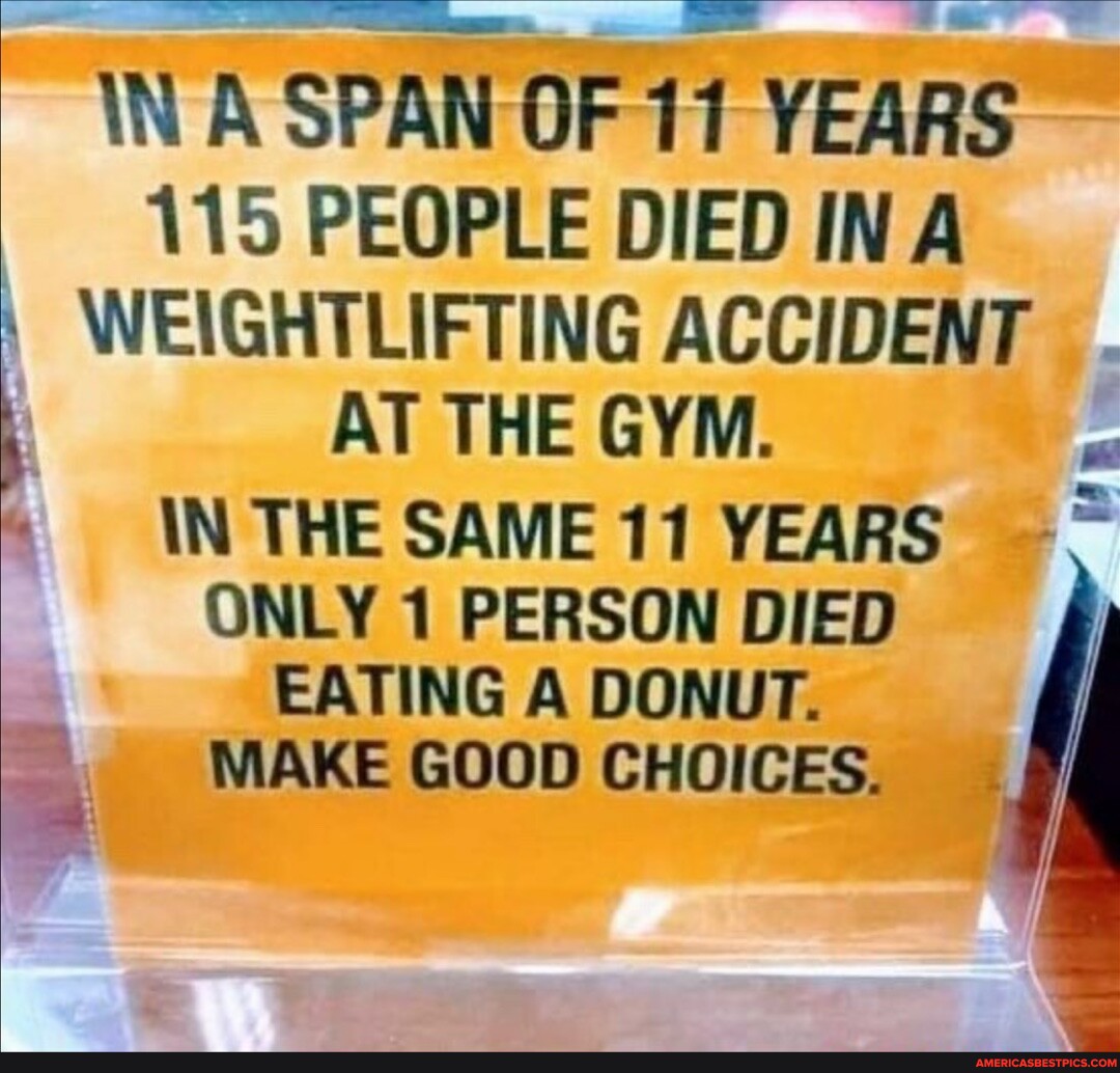 IN A SPAN OF 11 YEARS 115 PEOPLE DIED IN A WEIGHTLIFTING ACCIDENT AT ...