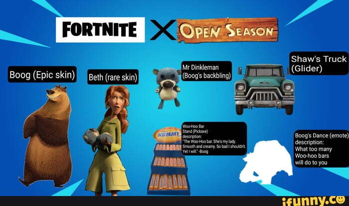 Mr Dinkleman (Epic Beth (rare skin) o008 backing) re Shaw's Truck Boog ...