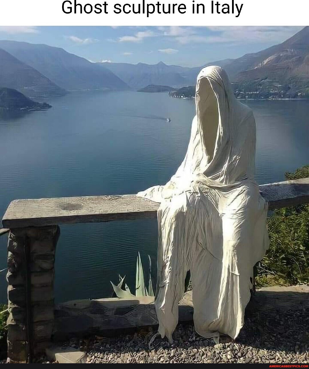 Ghost sculpture in Italy - America’s best pics and videos
