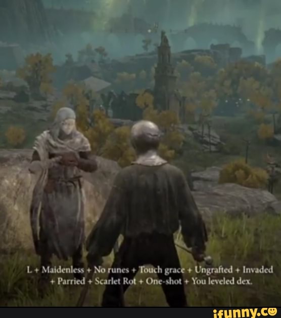 Ifunes grad + Invaded + Parried + Scarlet Rot + One-shot + You leveled ...