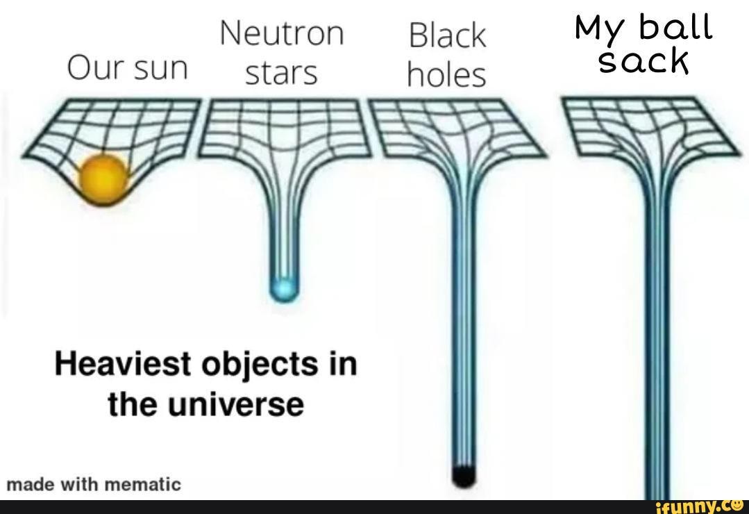 Neutron Black My ball Our sun stars holes sack Heaviest objects in the ...