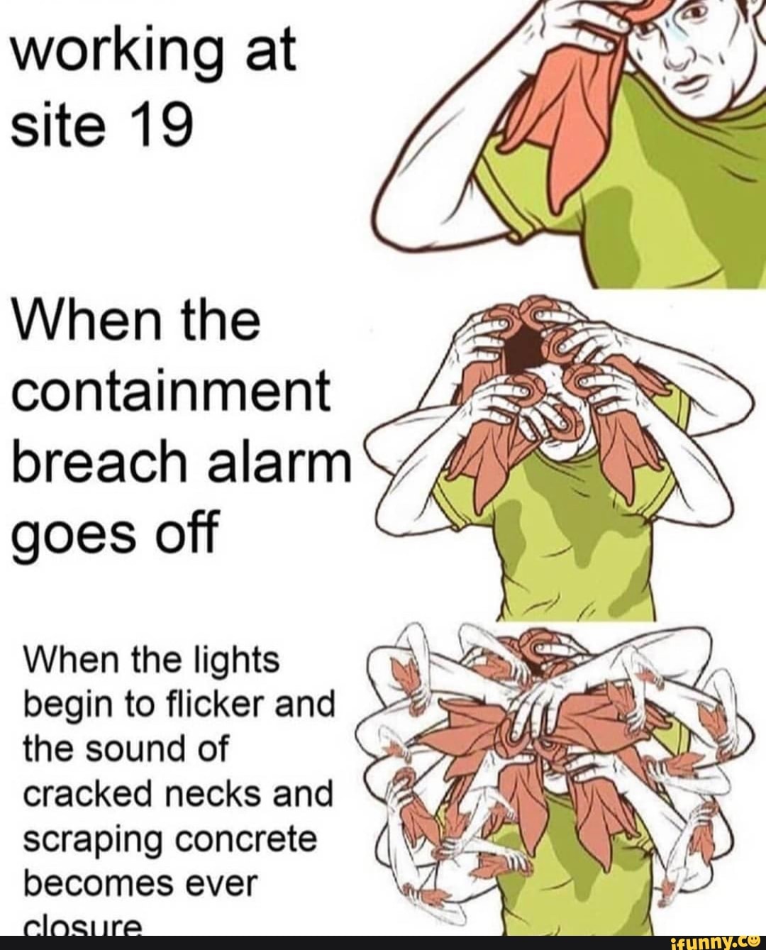 Working at site 19 When the containment breach alarm goes off When the ...