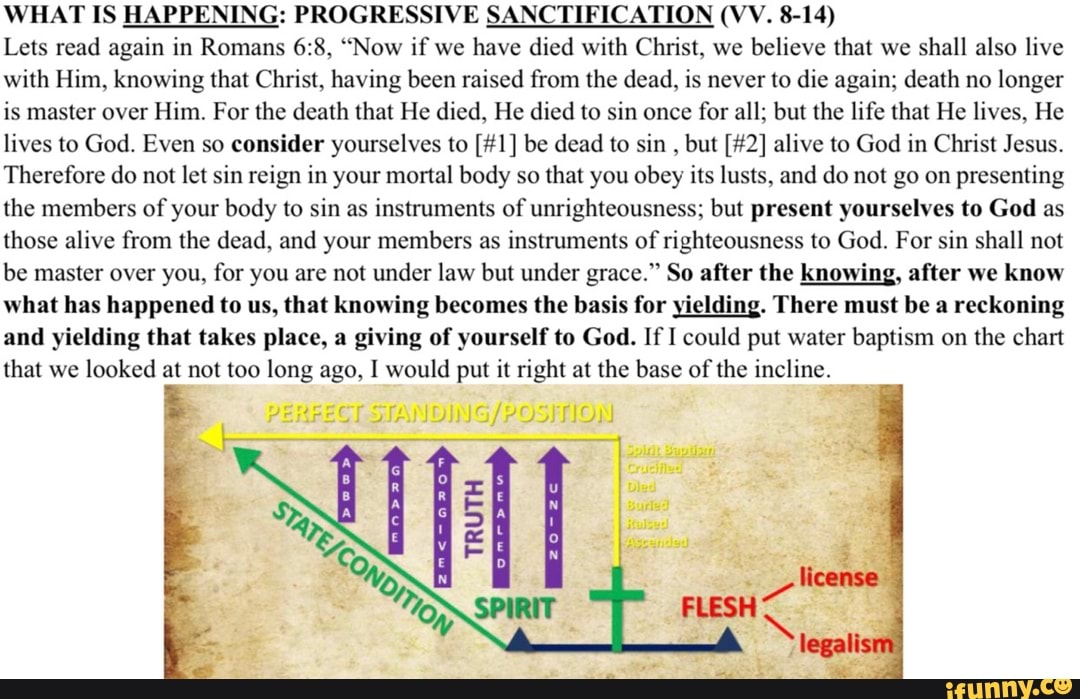 WHAT IS HAPPENING: PROGRESSIVE SANCTIFICATION (VV. 8-14) Lets read ...