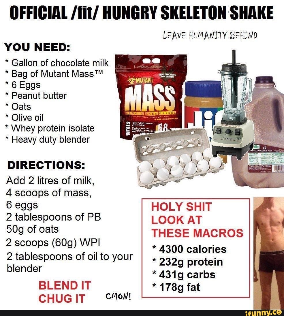 OFFICIAL /fit/ HUNGRY SKELETON SHAKE LEAVE HUMANITY BEHIND YOU NEED ...