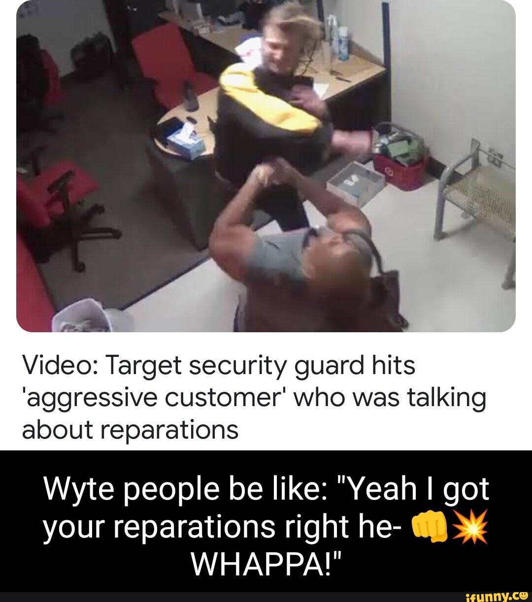Video: Target security guard hits 'aggressive customer' who was talking ...