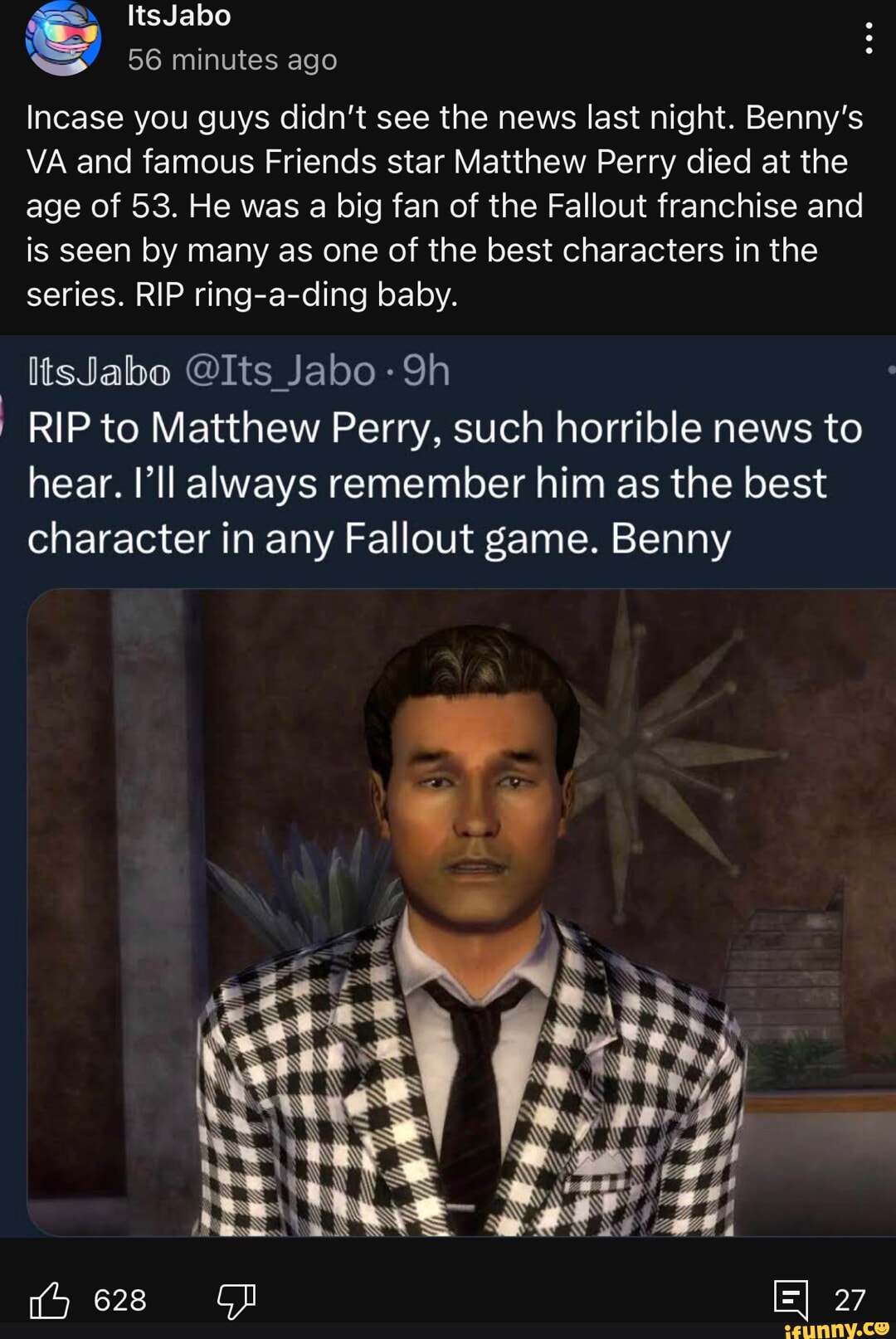 ItsJabo ss 56 minutes ago Incase you guys didn't see the news last ...