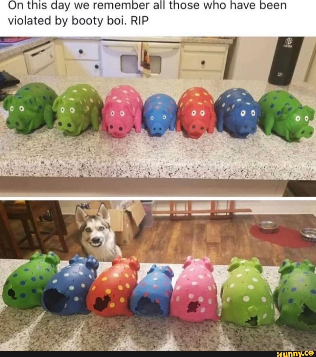 On this day we remember all those who have been violated by booty boi ...