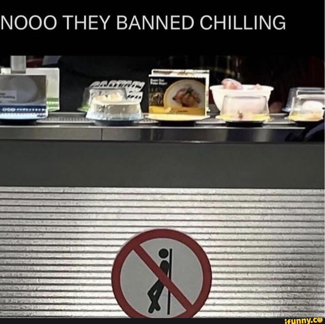 NOOO THEY BANNED CHILLING - iFunny