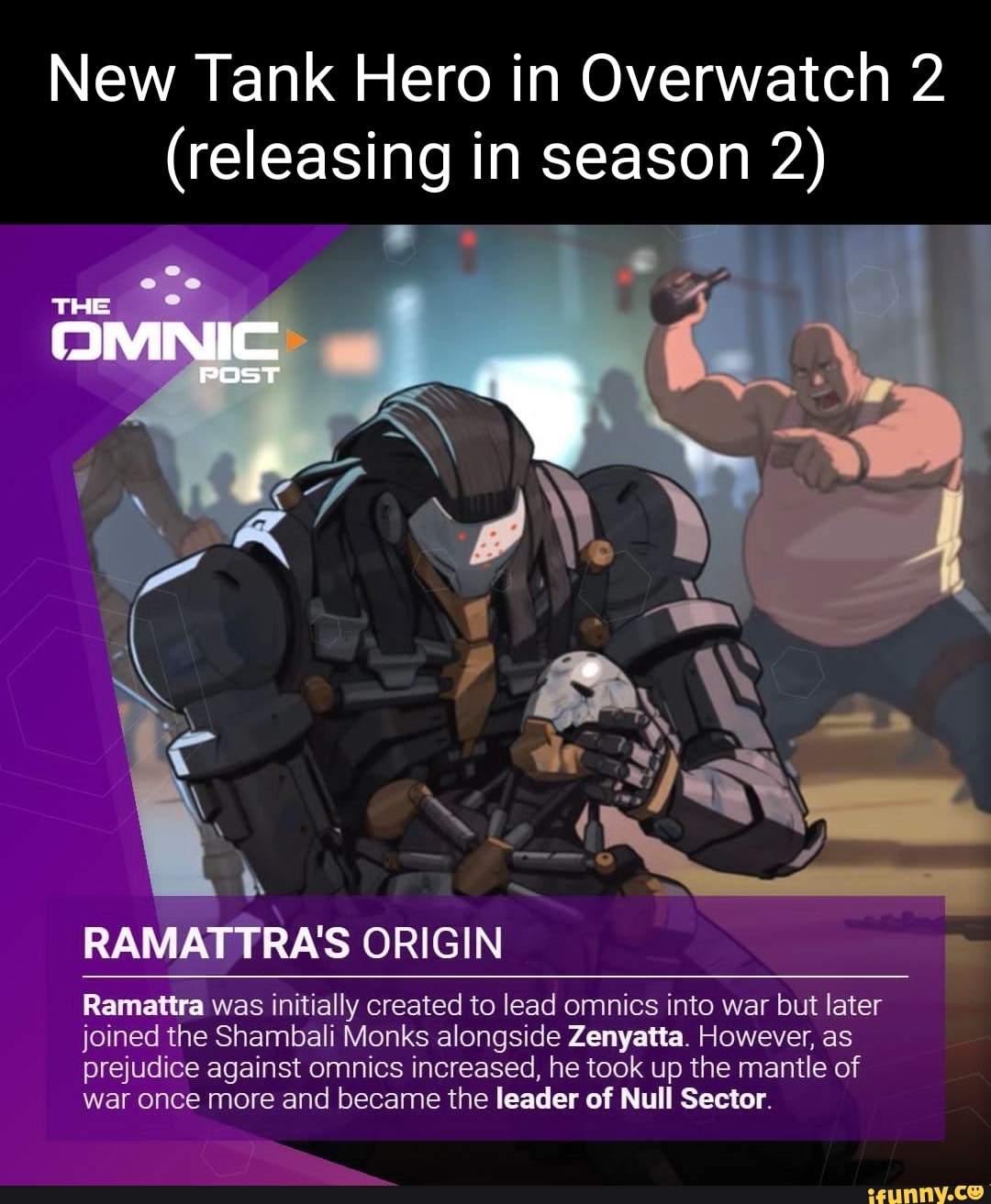 New Tank Hero in Overwatch 2 (releasing in season 2) POST RAMATTRA'S ...