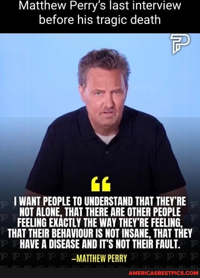 Matthew Perry's last interview before his tragic death iP I 66 I WANT ...