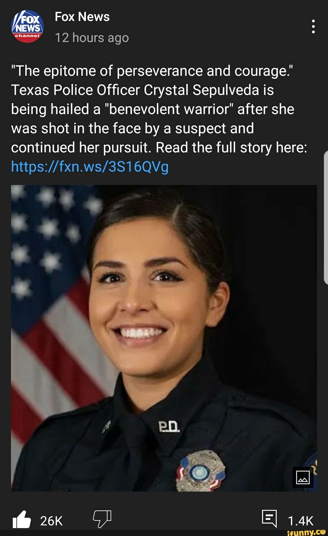 Fox News NEWS 12 hours ago "The epitome of perseverance and courage ...