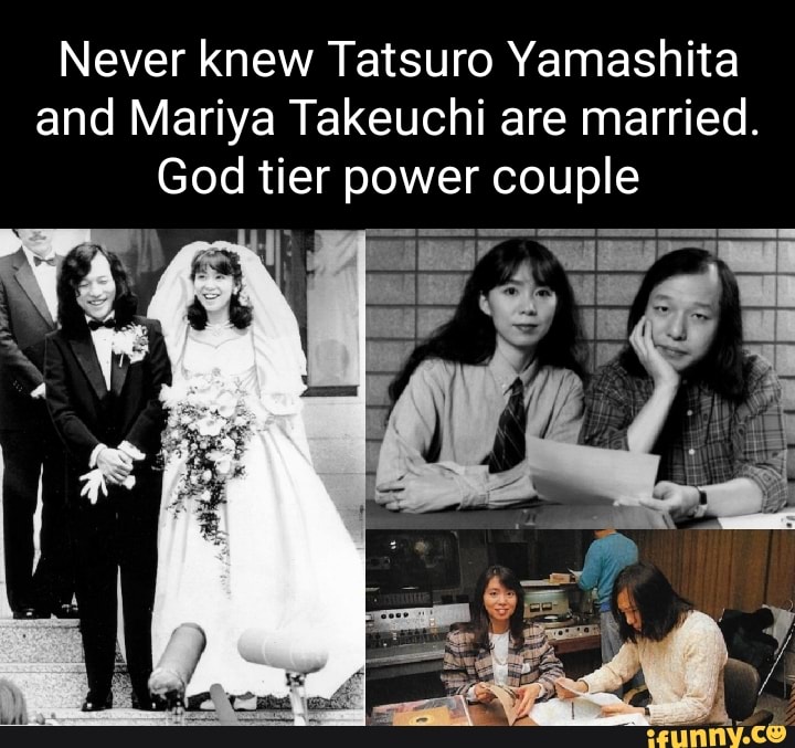 Never knew Tatsuro Yamashita and Mariya Takeuchi are married. God tier ...