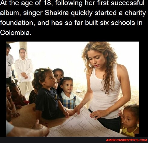 At the age of 16, following her first successful album, singer Shakira ...