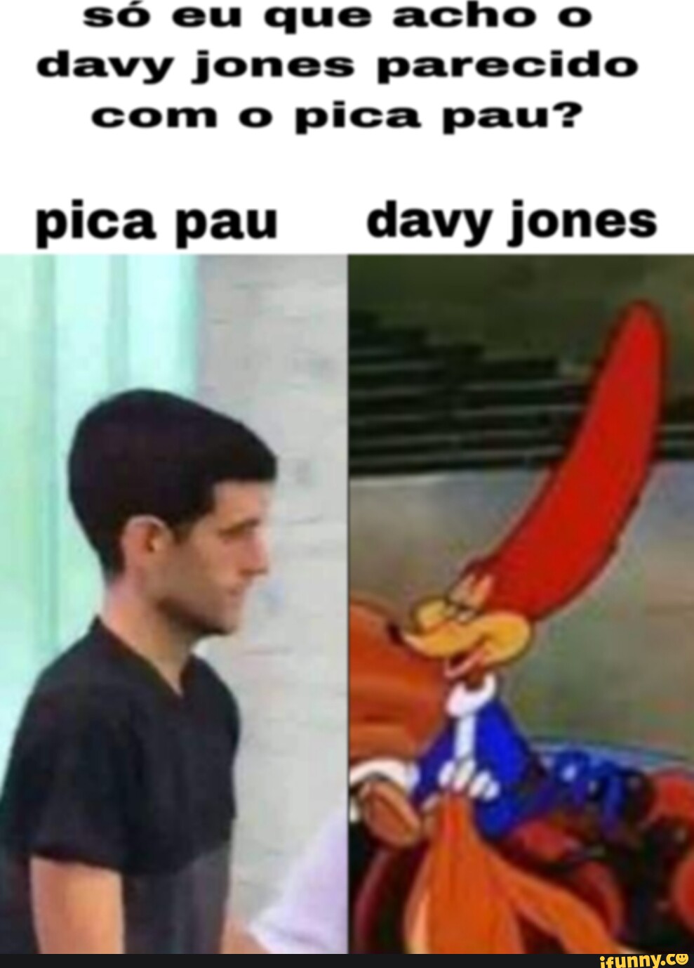 Só eu que acho o davy jones parecido como pica pau? pica pau davy jones ...