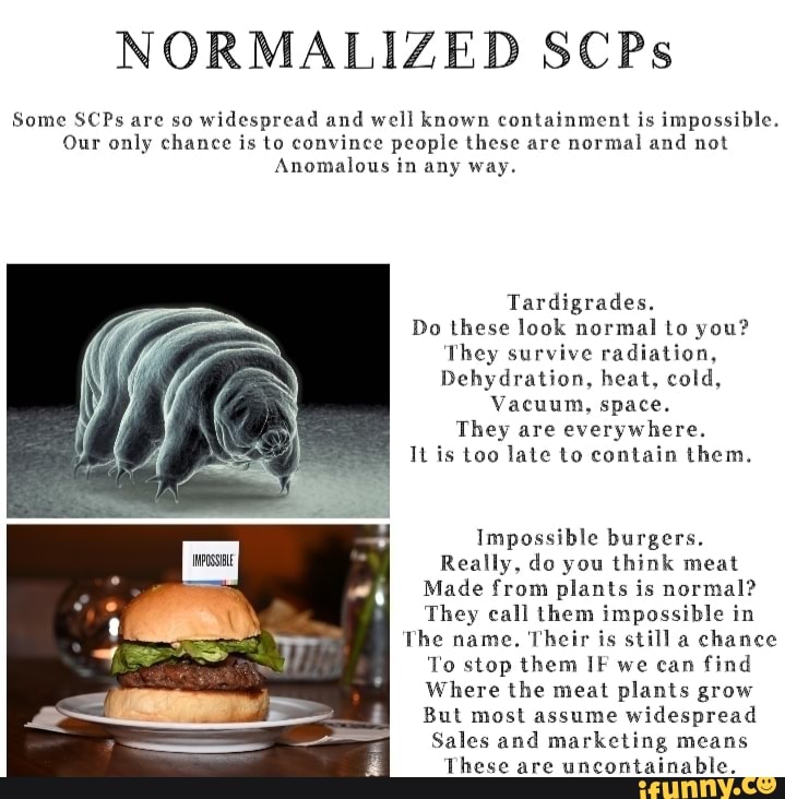 NORMALIZED SCPs Some SCPs are so widespread and well known containment ...